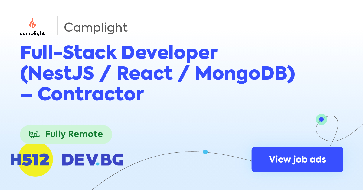 Job ad for Full-Stack Developer (NestJS / React / MongoDB) – Contractor